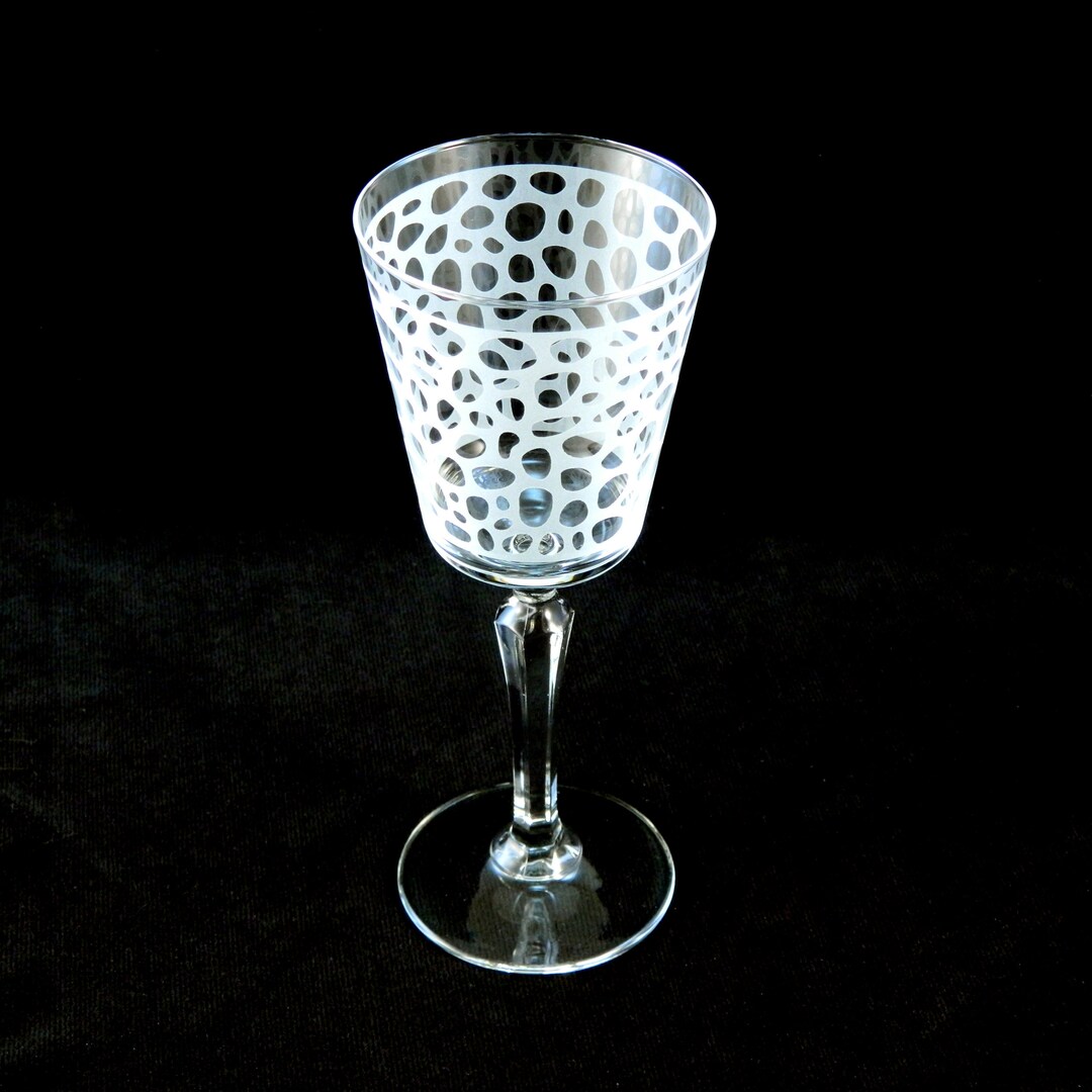Leopard Print Retro Cocktail Glass - Animal Print Glassware - Custom ...