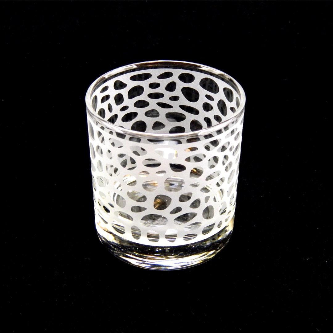 Leopard Print Rocks Glass - Nature Design Glassware - Custom Etched ...