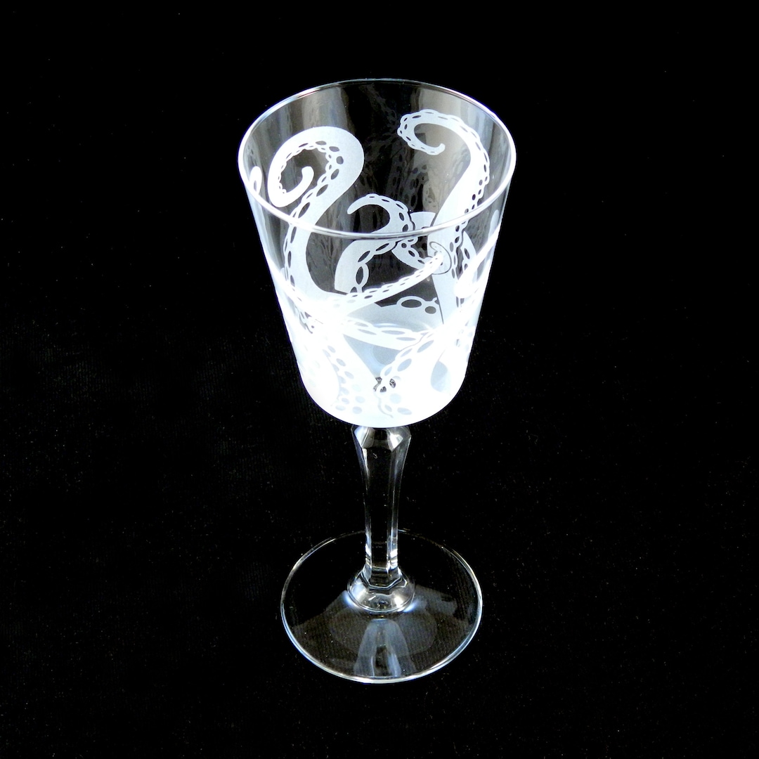 Octopus Tentacle Retro Cocktail Glass - Cthulhu - Squid - Cephalopod ...