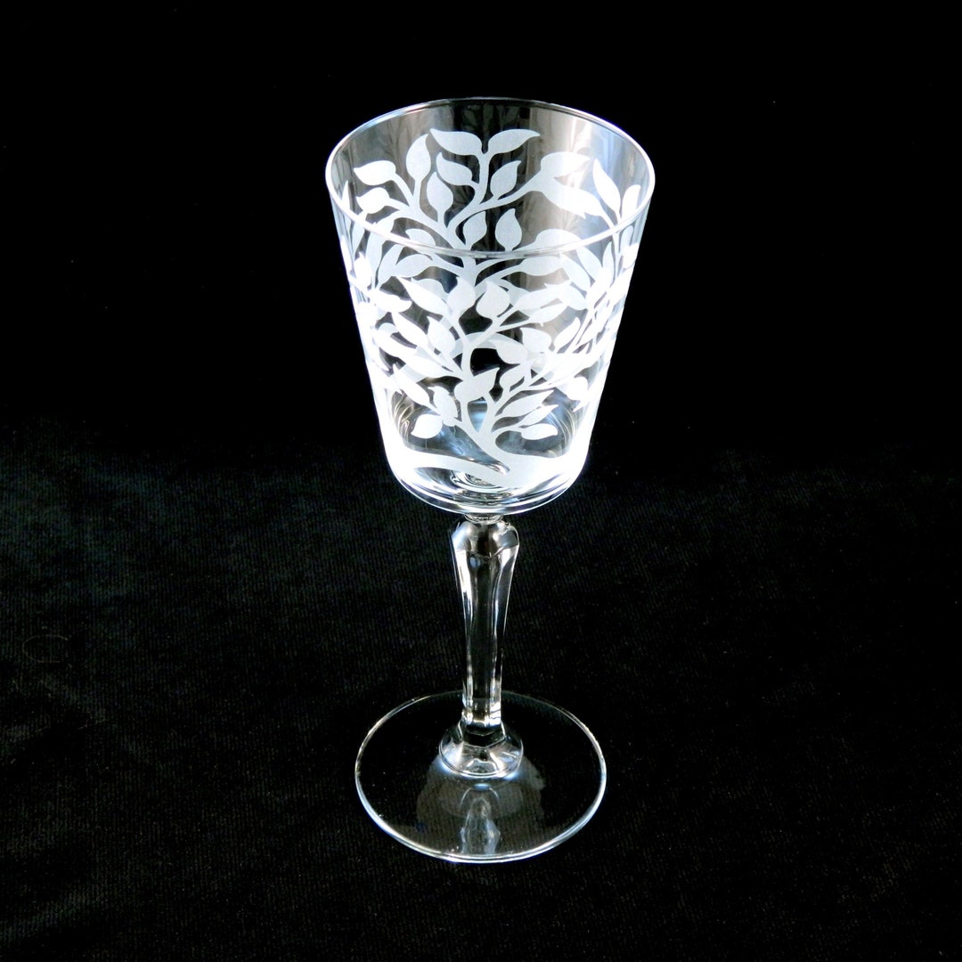 Tree of Life Retro Cocktail Glass - Custom Etched Glass Cocktail ...