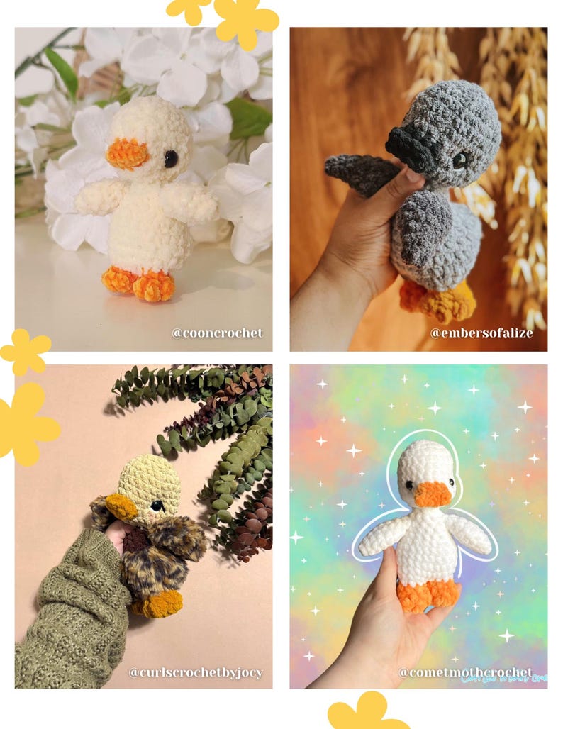 Waddles the Duck Crochet PATTERN | Marty the Mallard Modification ...