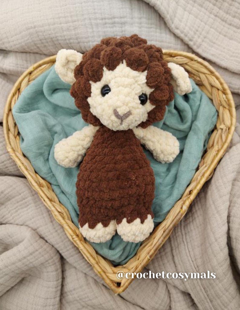Lala the Lamb Crochet PATTERN | LOW SEW Crochet Pattern | Crochet Lamb ...