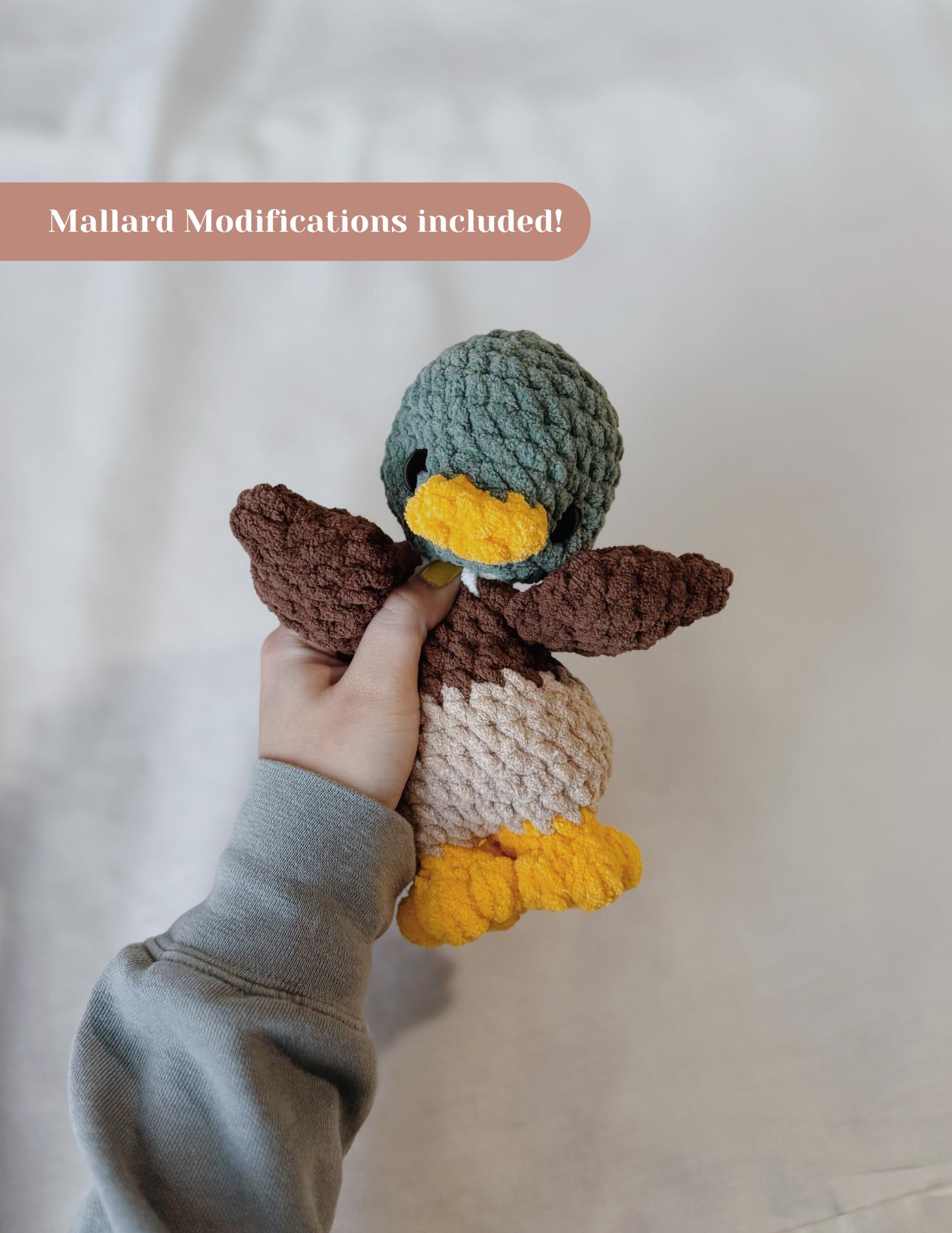Waddles the Duck Crochet PATTERN | Marty the Mallard Modification ...