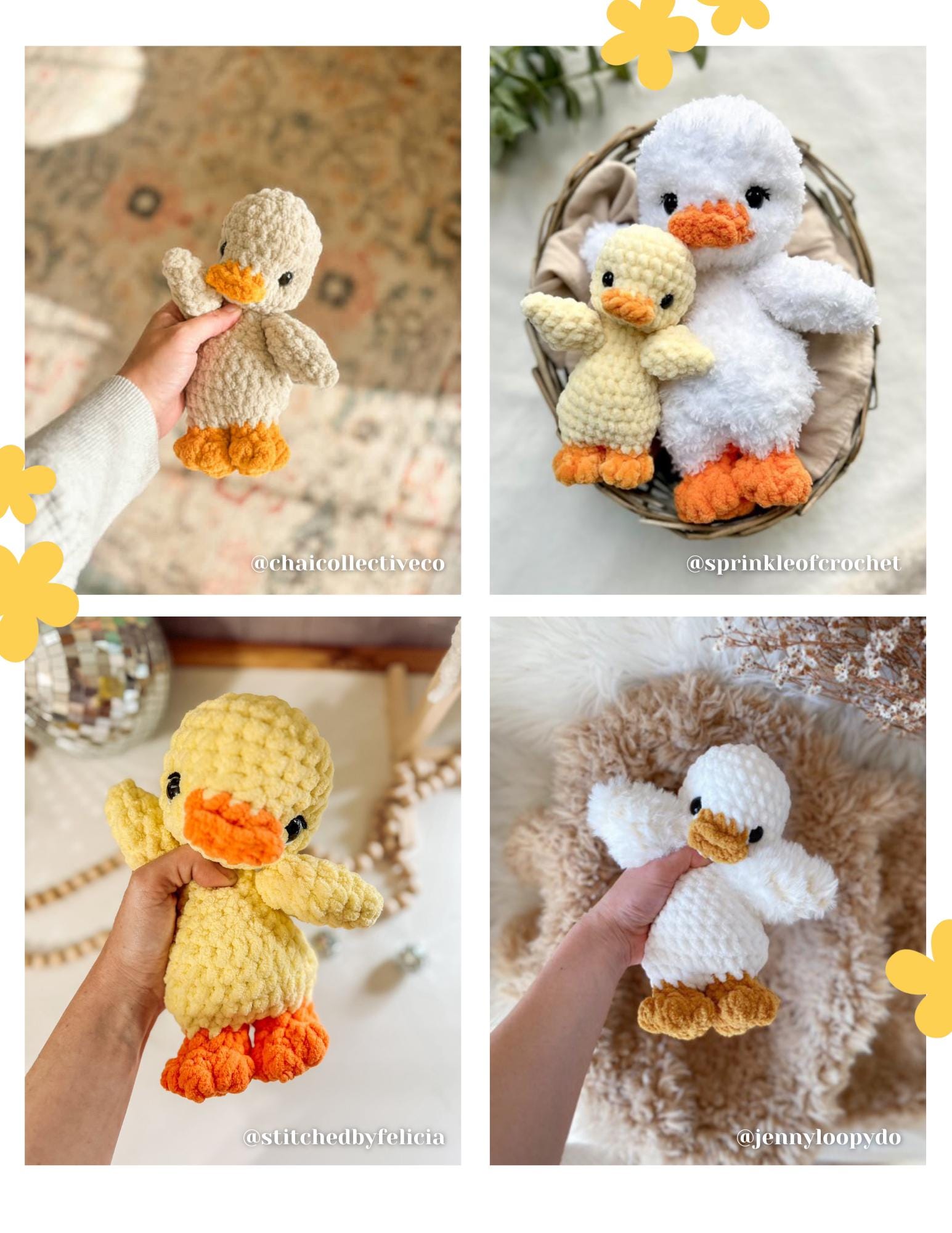 Waddles the Duck Crochet PATTERN | Marty the Mallard Modification ...