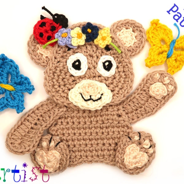 Crochet Ladybug Applique Pattern - Etsy