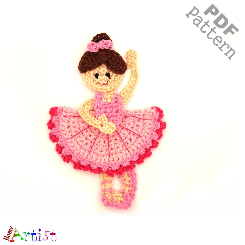 Crocheted Ballerinas Appliques - Etsy