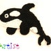 Orca Whale Crochet Applique Customize With Free Color Choice Parche ...