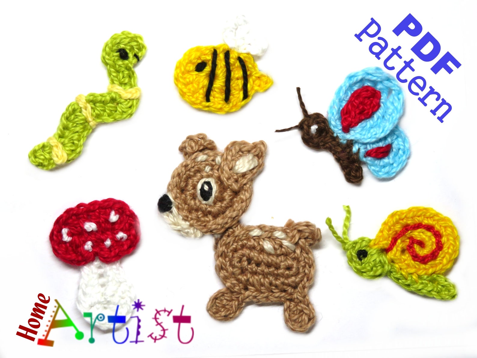 Crochet Pattern Set 04 Instant PDF Download Bambi Snail | Etsy