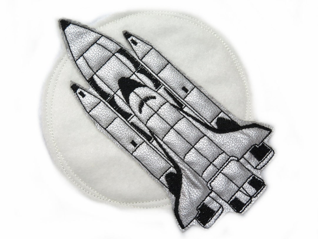 Space Shuttle Felt Applique: Rocket Iron-on Patch - Etsy