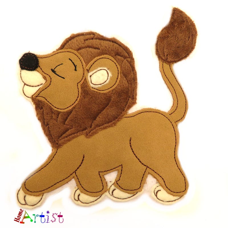 Lion Applique - Etsy