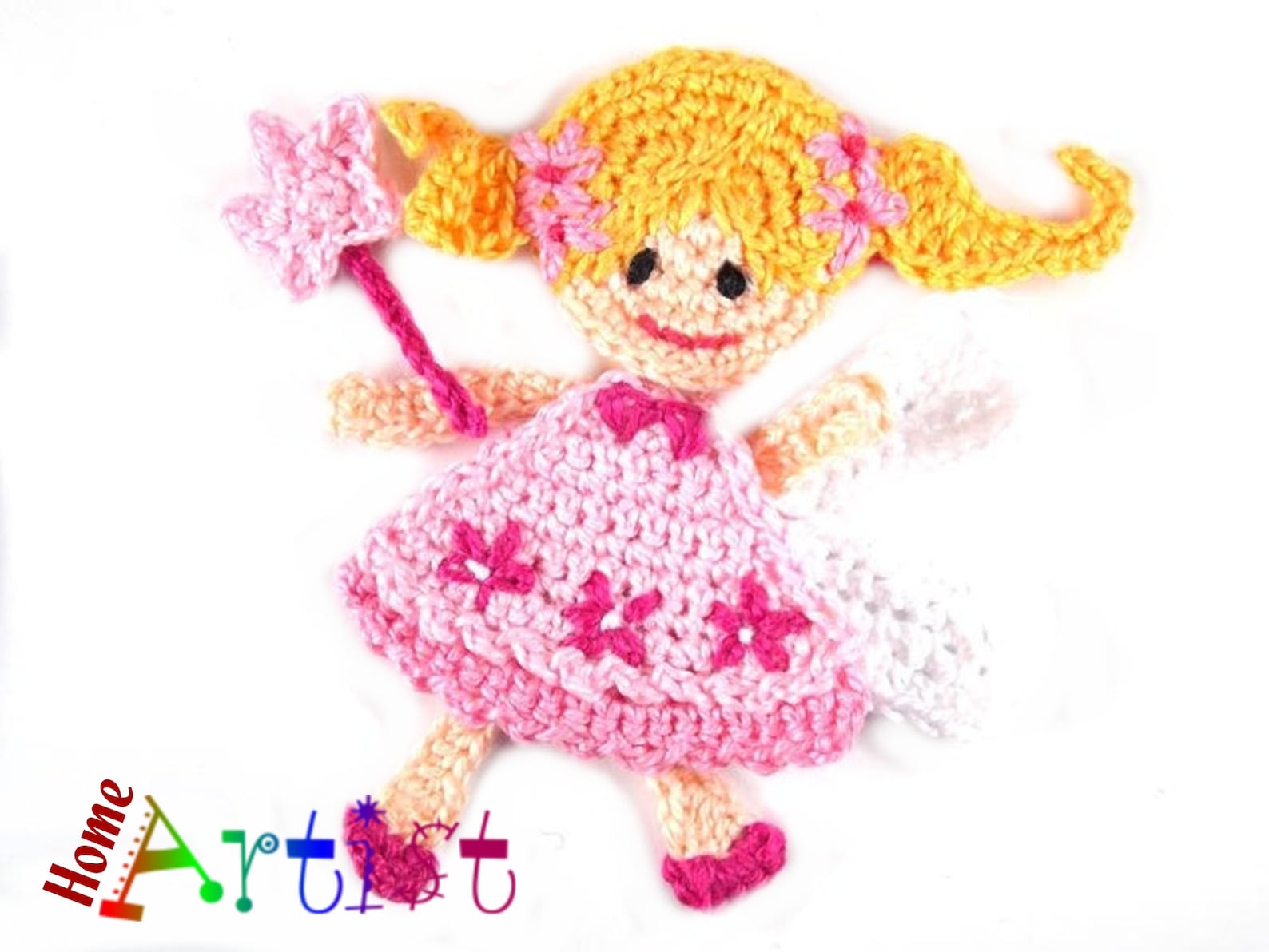 Fairy Crochet Applique Customize With Free Color Choice Parche - Etsy
