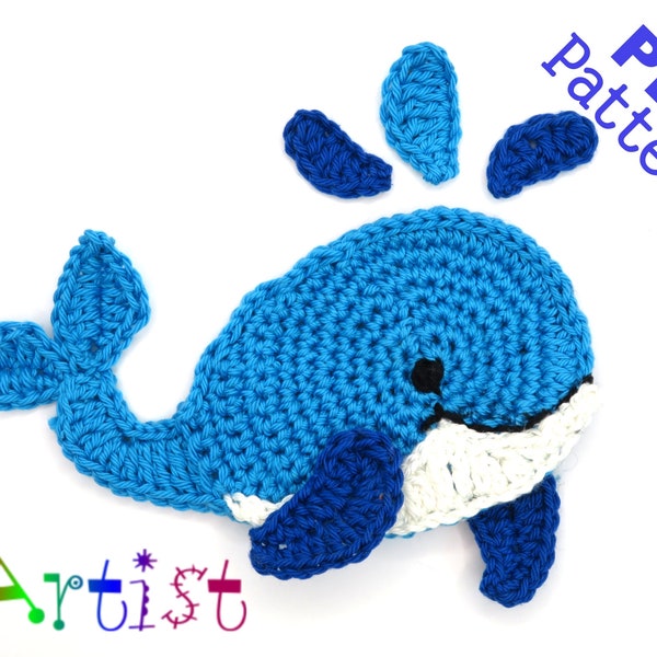 Whale Applique - Etsy