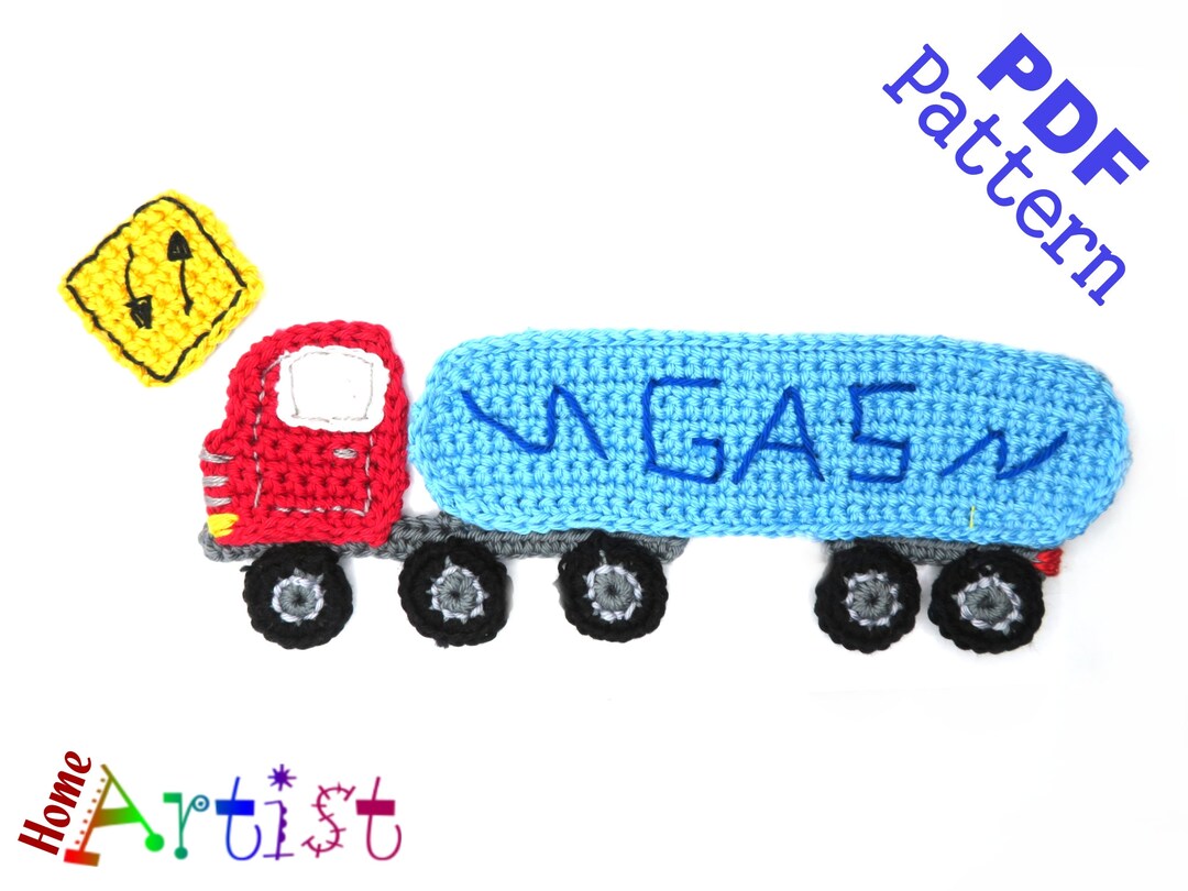 Crochet Pattern Instant PDF Download Gas Tank Truck - Etsy