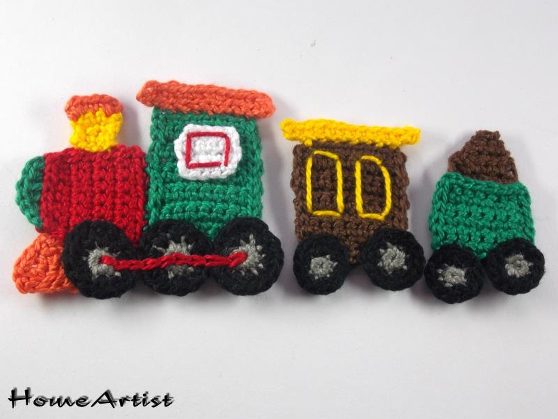 Train Crochet Applique Customize With Free Color Choice Parche - Etsy ...