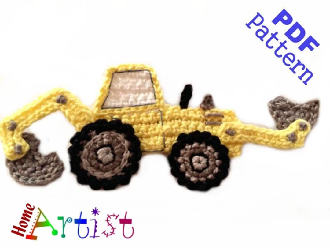 Crochet Pattern Instant PDF Download Backhoe Crochet - Etsy