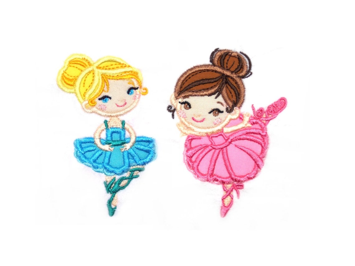Applikation Ballet Felt Ballerina Applique Free Color Choice - Etsy