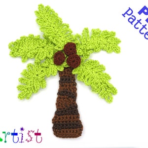 Crochet Pattern Set Tree Palm Tree Applique Patch US Version Instant ...