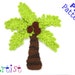 Crochet Pattern Set Tree Palm Tree Applique Patch US Version Instant ...
