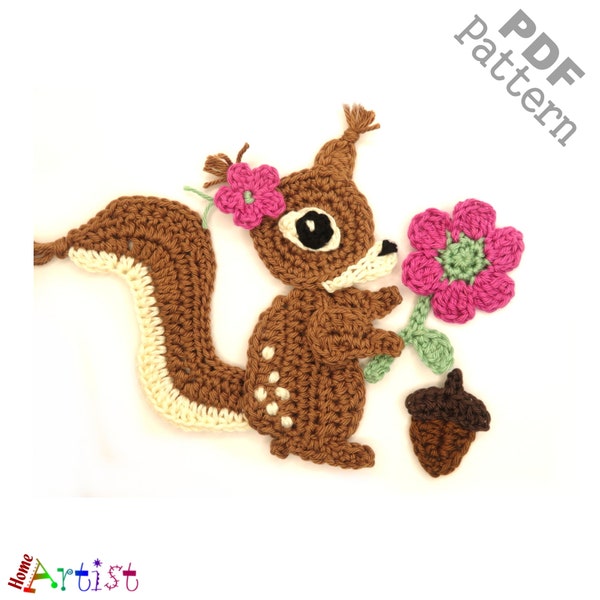 Squirrel Applique - Etsy