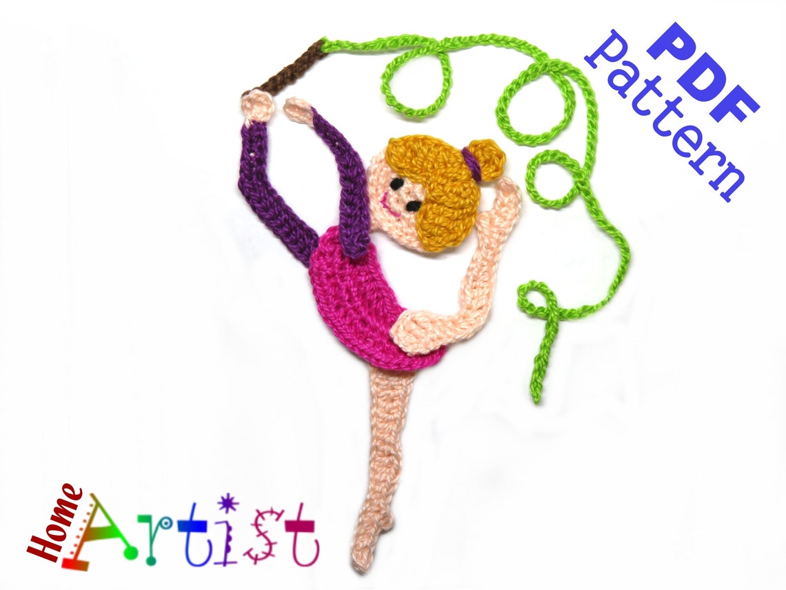 Crochet Pattern Instant PDF Download Gymnastic Rhythmic 2 - Etsy