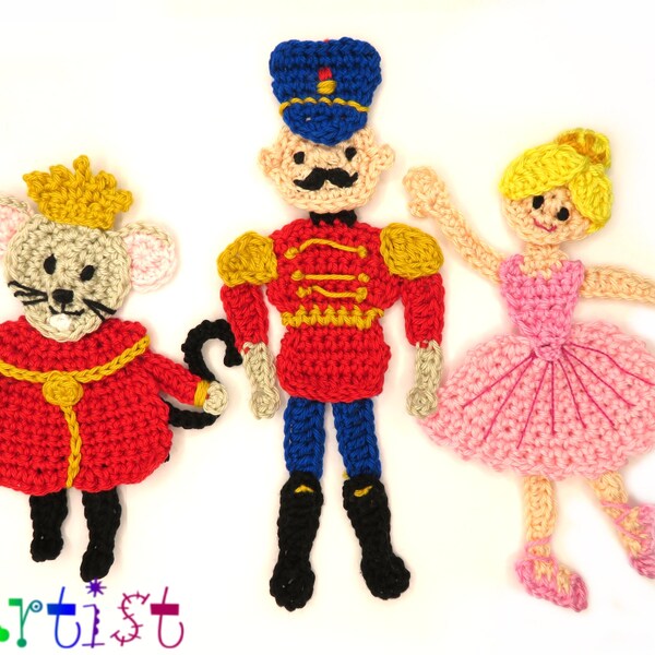 Nutcracker Applique Crochet - Etsy