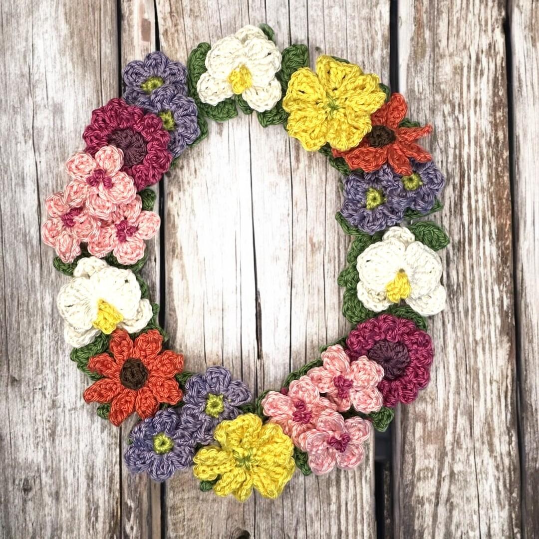 Flower Crochet Letter O Applique Pattern: Floral Alphabet PDF Download ...