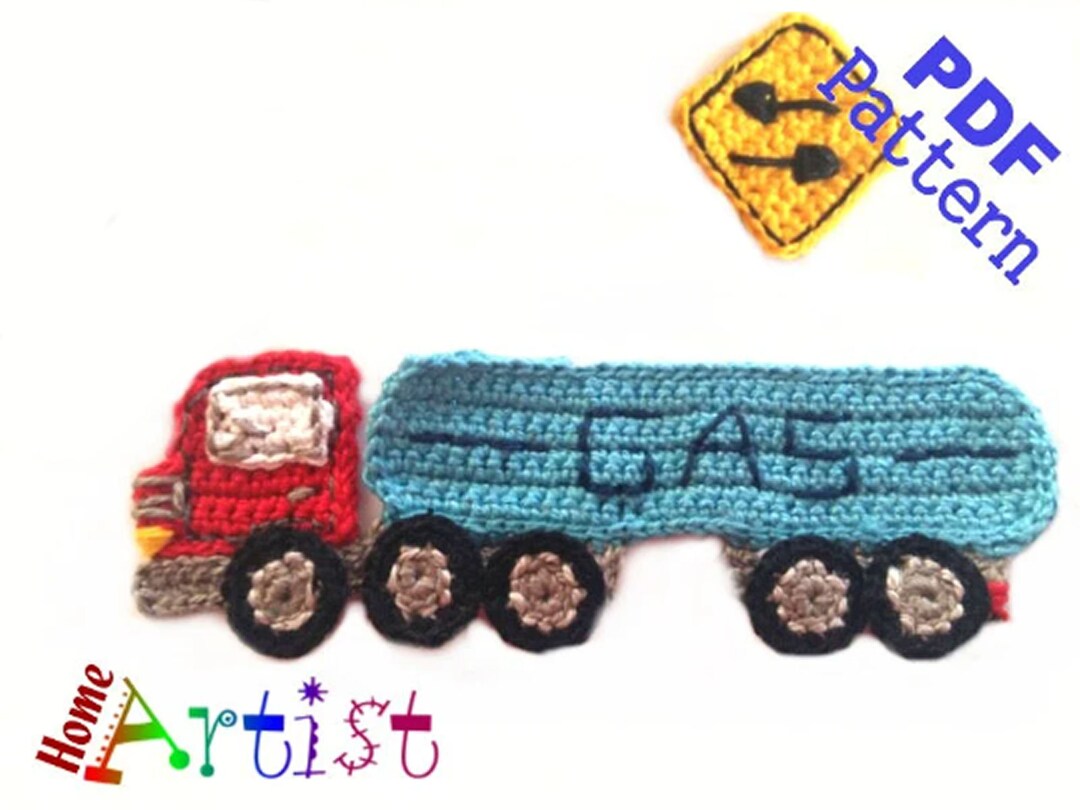 Crochet Pattern Instant PDF Download Gas Tank Truck - Etsy