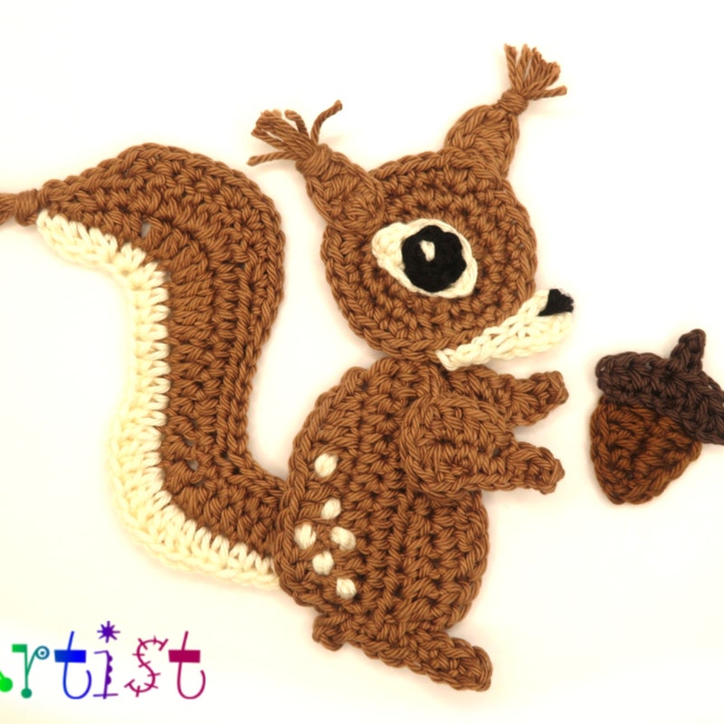Squirrel Applique - Etsy