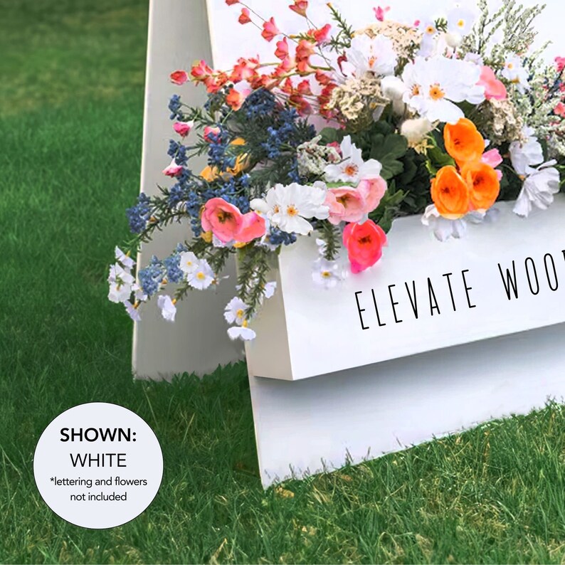 24W X 30H White Wedding Flower Box - Etsy