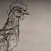 Bantam Rooster-wire Drawing Sculpture Art - Etsy