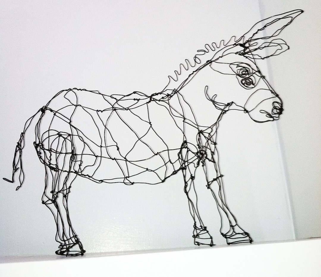 18-inch Donkey-wire Drawing Sculpture Art - Etsy