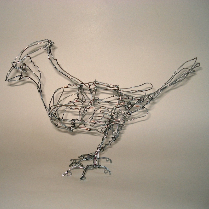 Wire Bird Sculpture - Etsy
