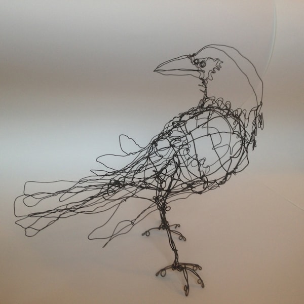 Crow Wire Sculpture - Etsy