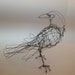 Standing Black Raven-wire Drawing Sculpture Art - Etsy