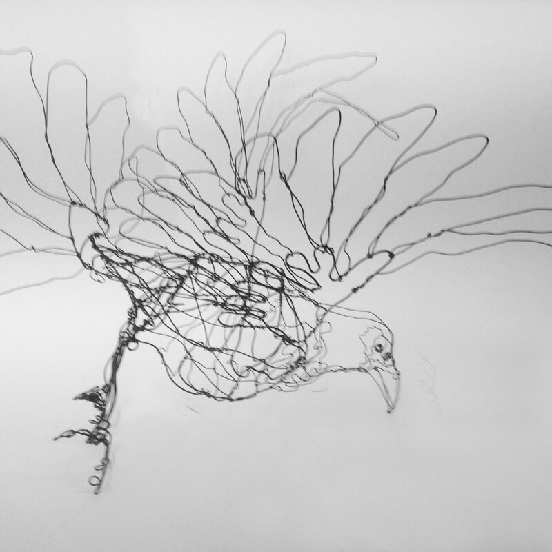 Crow Wire Sculpture - Etsy