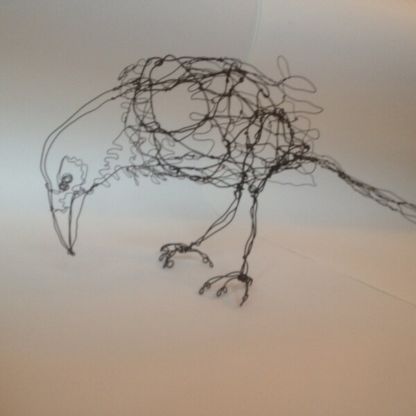 Crow Wire Sculpture - Etsy