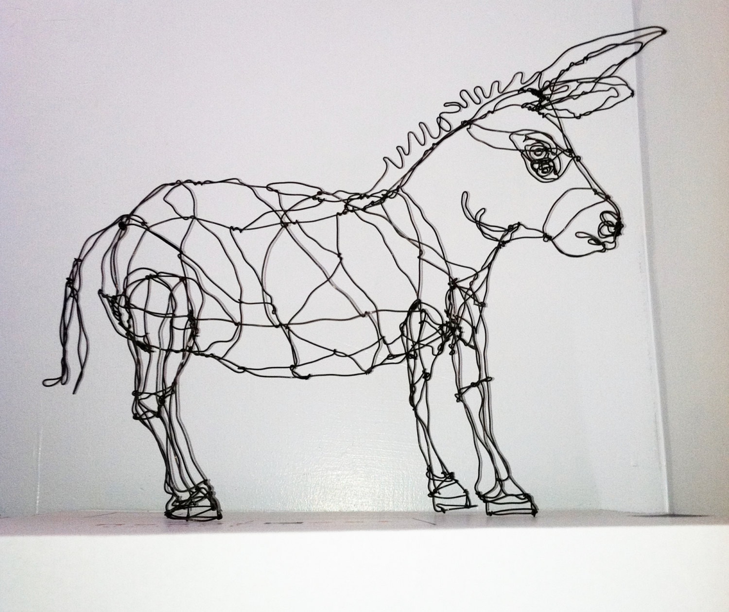 18-inch Donkey-wire Drawing Sculpture Art - Etsy