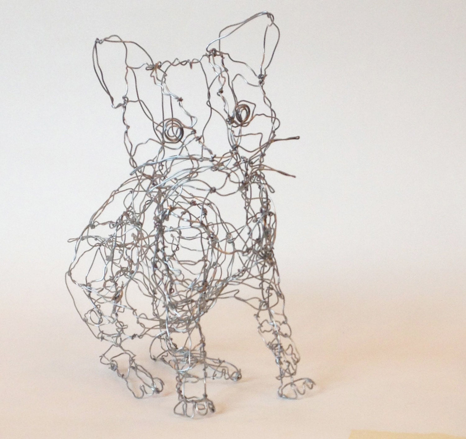 Little Kitten-wire Drawing Sculpture Art - Etsy