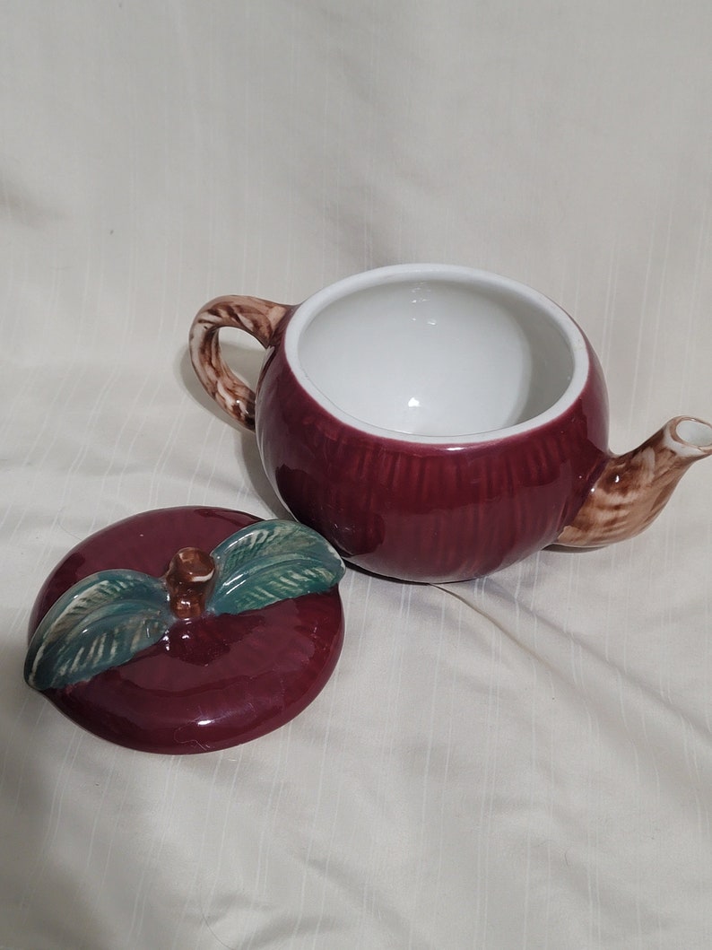 Apple Shaped Tea Kettle With Small Apple Shaped Bowl - Etsy