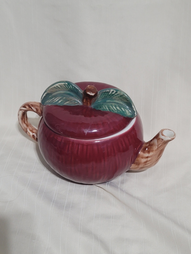 Apple Shaped Tea Kettle With Small Apple Shaped Bowl - Etsy