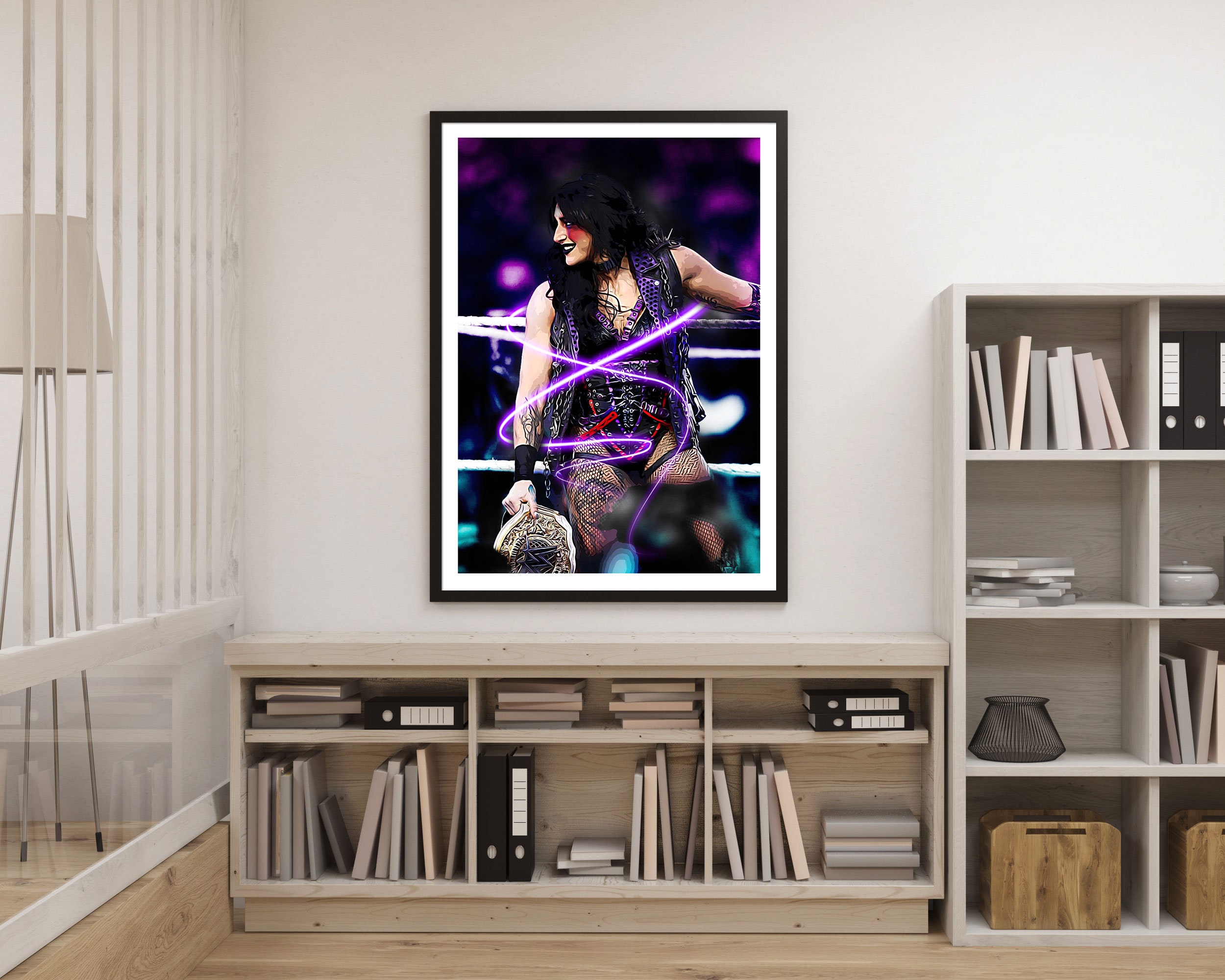 WWE Rhea Ripley Poster Print Wall Art WWE Prints - Etsy