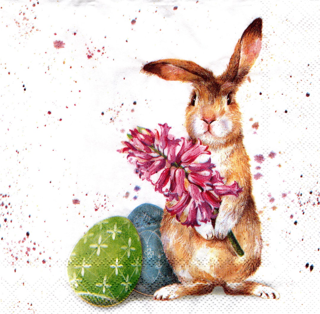 2 two Paper Beverage/cocktail Napkins for Decoupage/mixed Media Splashy ...