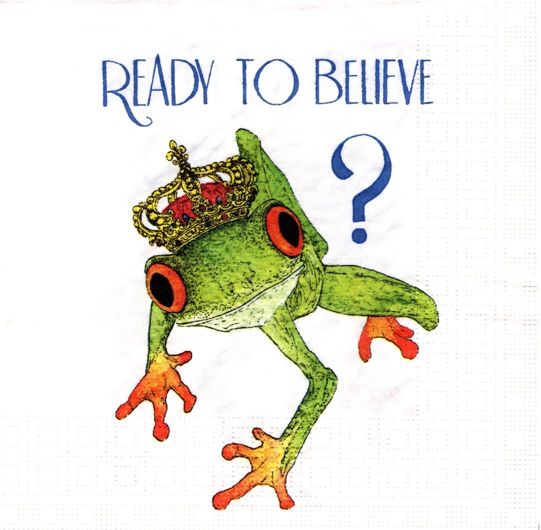 2 two Paper Lunch Napkins for Decoupage/mixed Media Ready to Believe ...