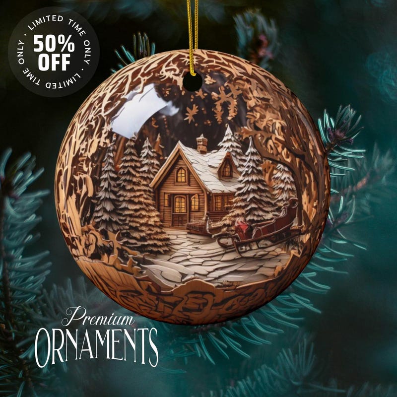 Cabin Ornament - Etsy