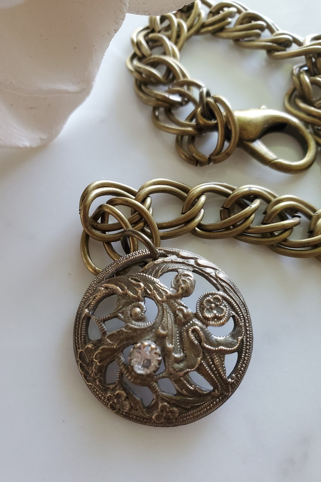 Antique Button Bracelet Statement Bracelet Nostalgic Jewelry Victorian ...