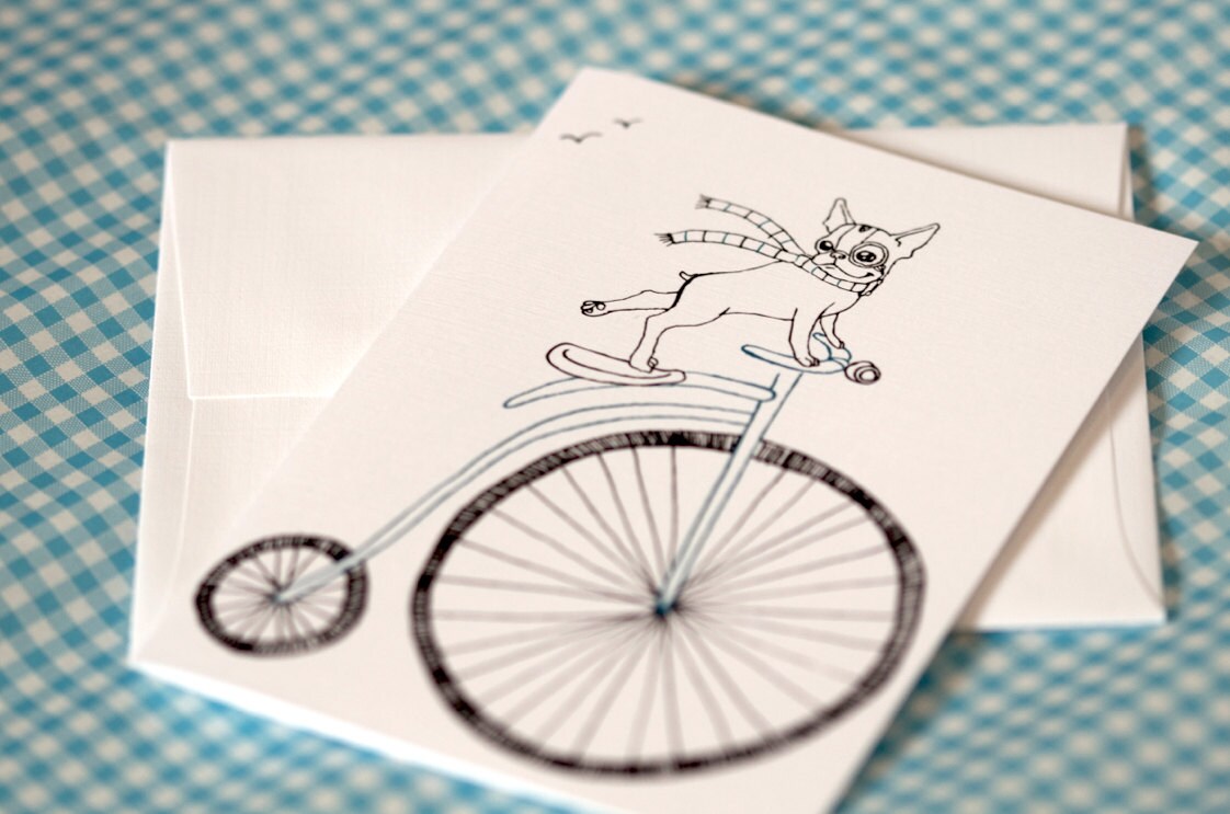 SET of 4 Greeting Cards (your Choice) - Etsy