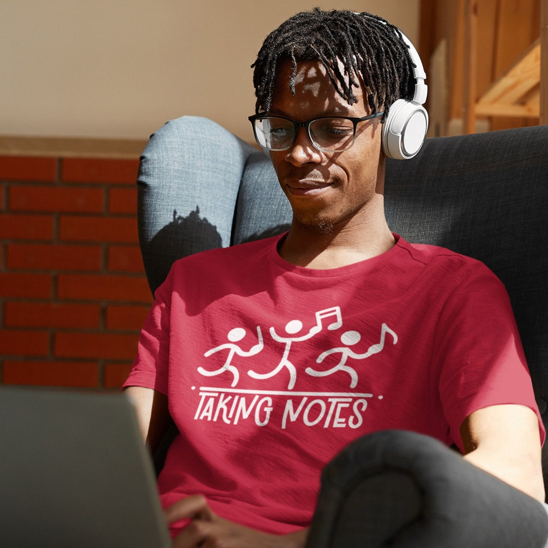 Funny Music Note Shirt, Taking Notes Tshirt, Band, Choir, Chorus, Music ...