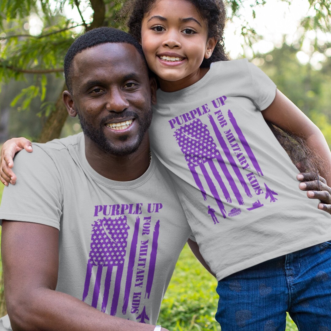 Purple up for Military Kids, Military Children Month Awareness, Armed ...