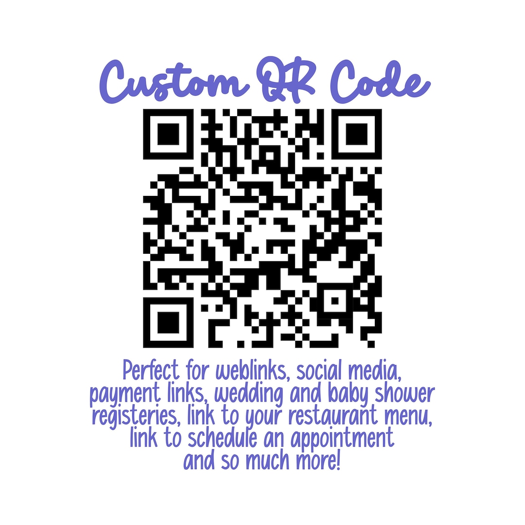 Custom QR Code Download, Social Media, Website, Small Business, Payment ...