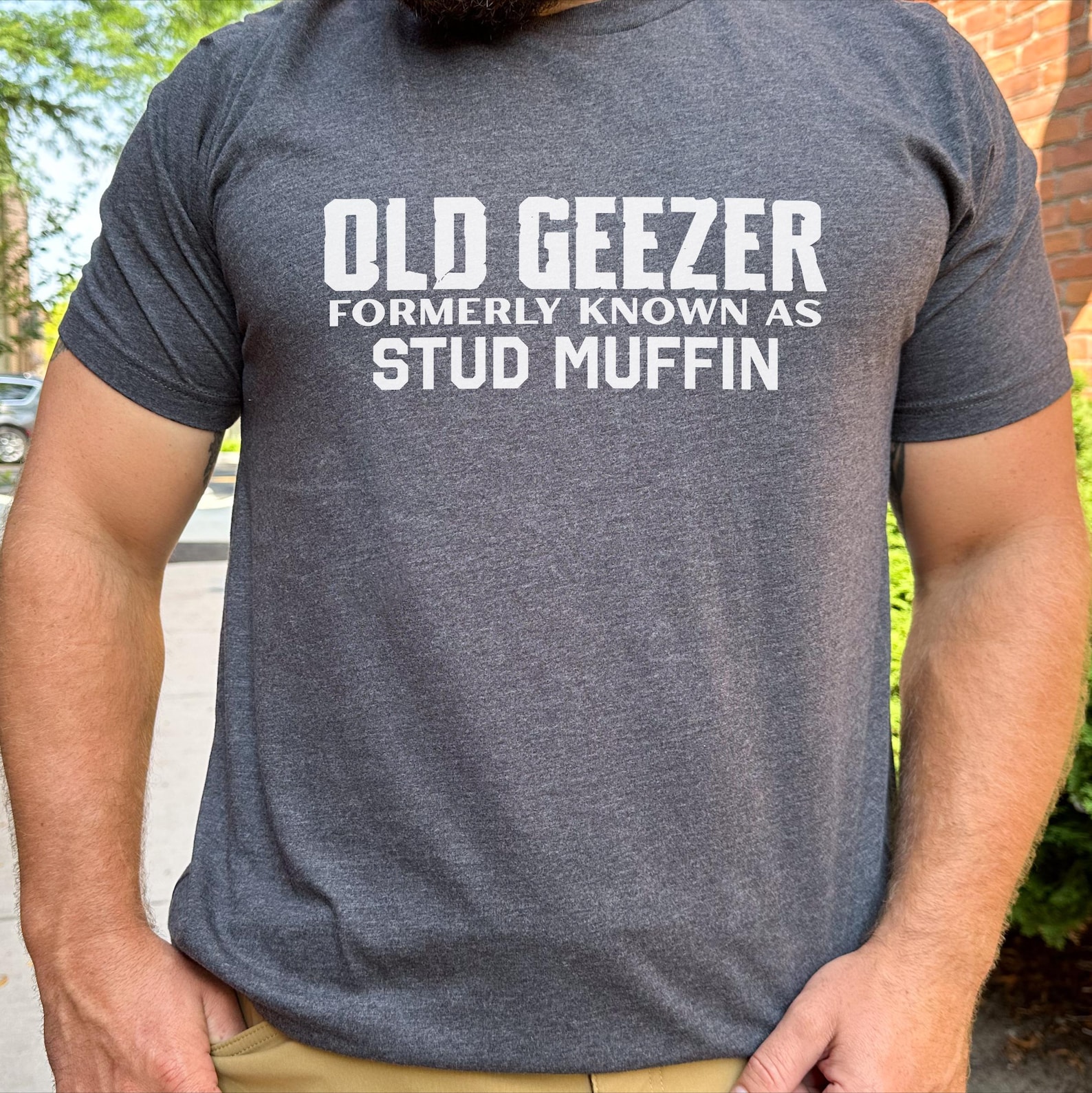 Old Geezer, Funny Birthday Shirt, Birthday Gift for Men, Over the Hill ...